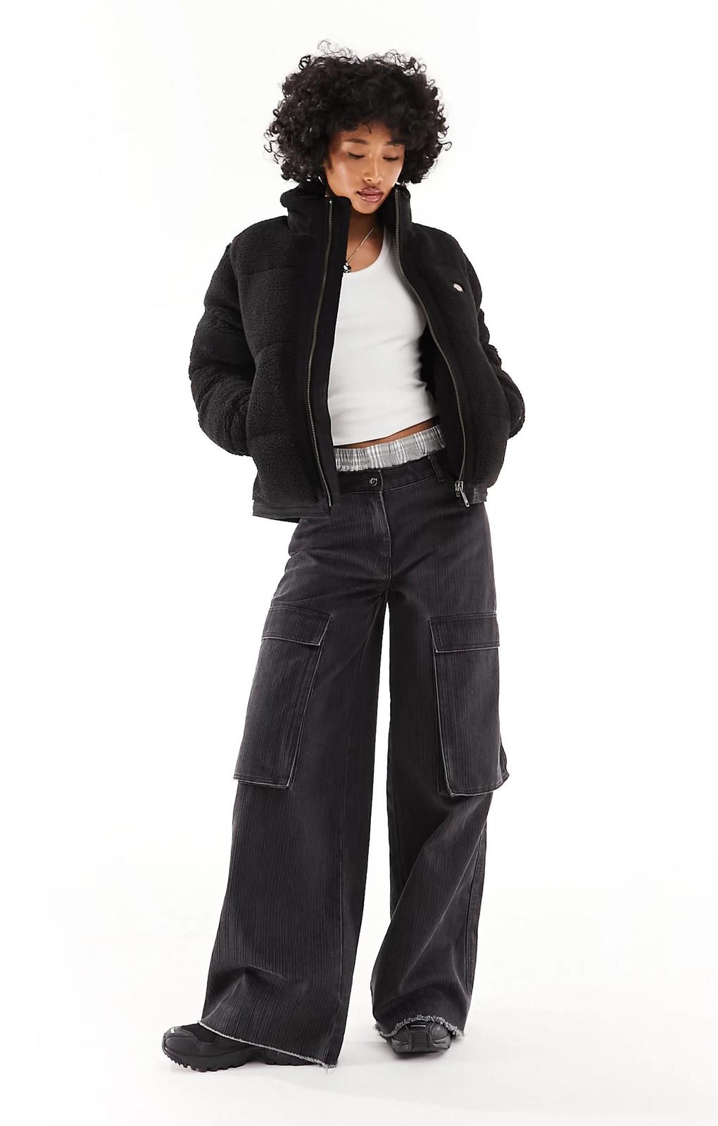 Rent Dickies Mount Hope Borg Puffer Jacket In Black | Hirestreet