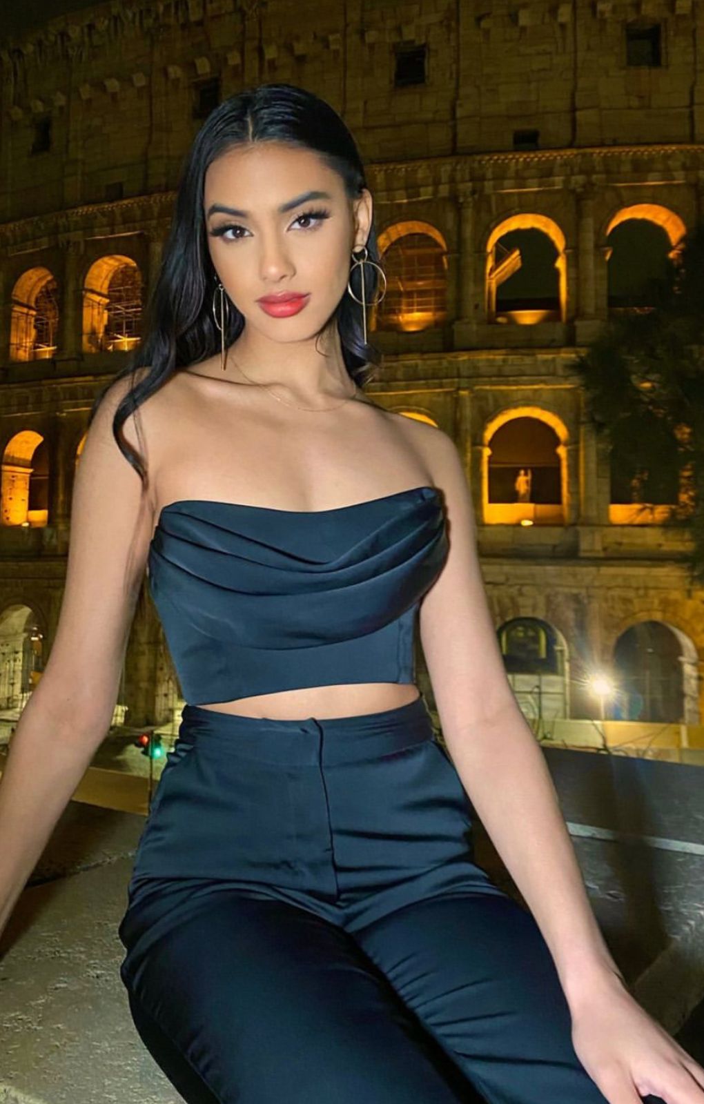 Rent Lexi Black Jazmin Bodice + Black Kalina Pant Co-Ord | Hirestreet