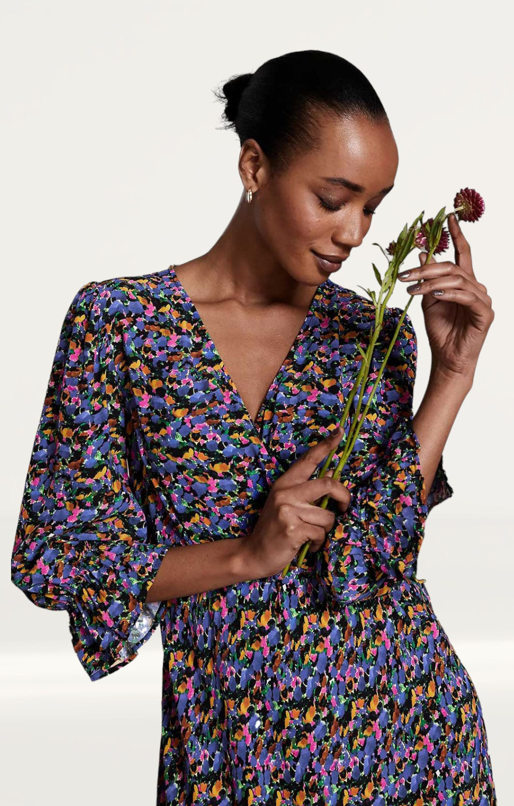 Rent M&S X Ghost Floral Midi Dress | Hirestreet